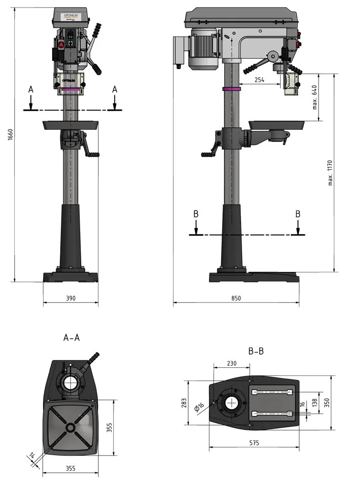 Stolní vrtačka OPTIdrill DQ 32