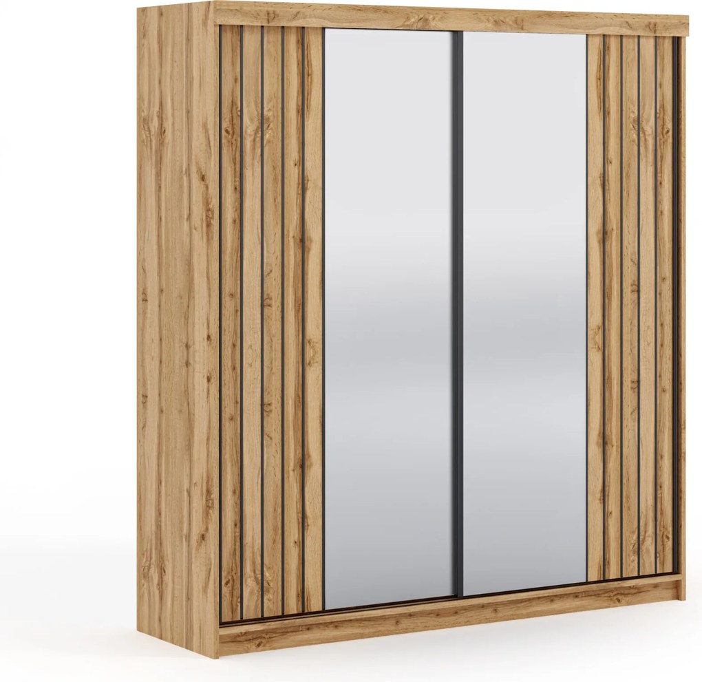 ARK Šatní skříň MOLY, Dub Votan 200 cm