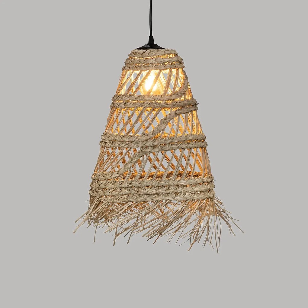 Slaměná závěsná lampa LAHYS