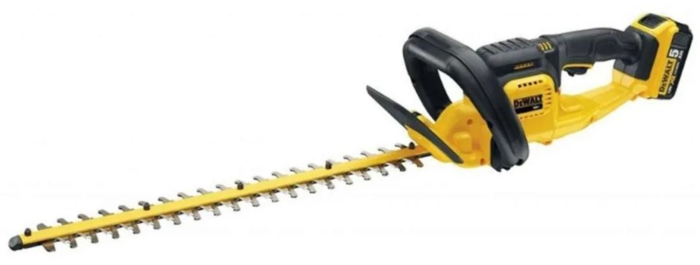 DeWALT - 18V AKU plotové nůžky 55 cm, 1x aku 5,0 Ah Li-Ion, nabíječka DCM563P1
