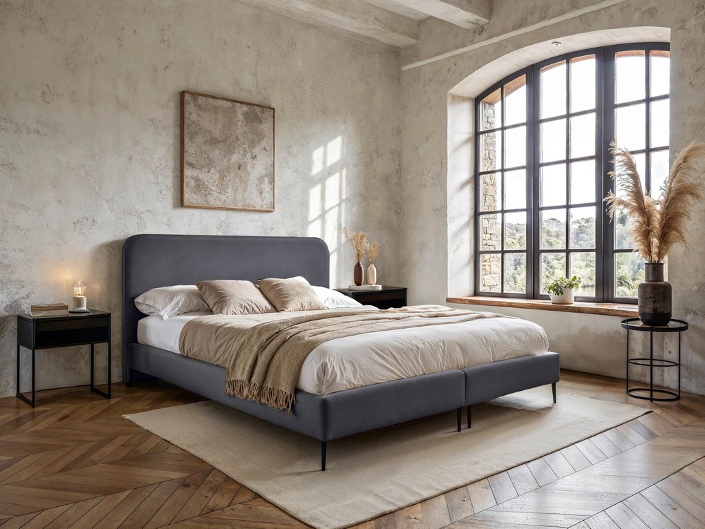 XXXLutz POSTEL BOXSPRING, 180/200 cm, šedá MID.YOU - Online Only postele - 001535000403
