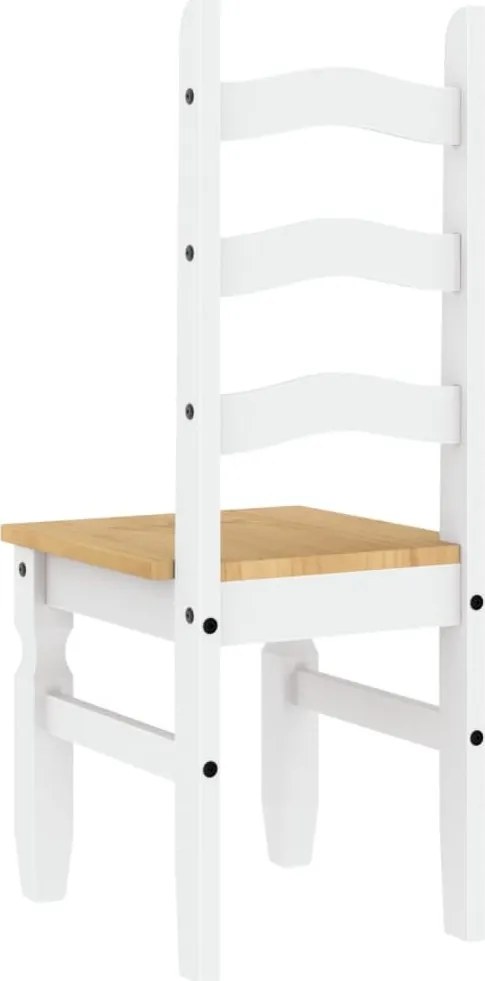 vidaXL Jídelní židle 2 ks Corona bílé 42x47x107 cm masivní borovice [4005725]