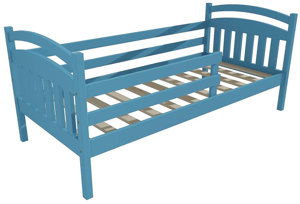 Vomaks Dětská postel DP 015 se zábranou Rozměr: 80 x 200 cm, Barva: barva modrá