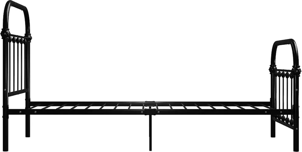 Rám postele černý kov 100 x 200 cm 284499