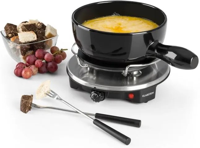 Klarstein Sirloin Raclette s fondue, keramický hrnec, 1200 W, černá barva