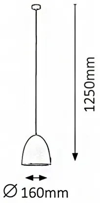 Rabalux 2589 - Lustr OLIVIA 1xE27/60W/230V