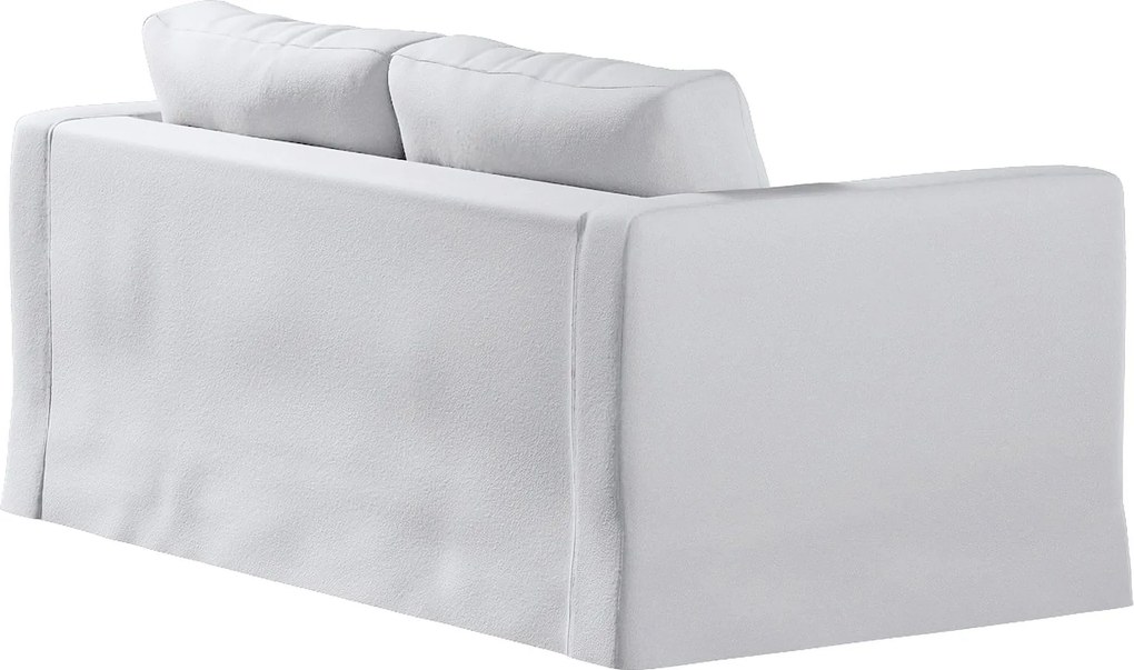 Potah na pohovku IKEA Karlstad 2-místná , nerozkládací, dlouhý barva bílá látka pletený vzor