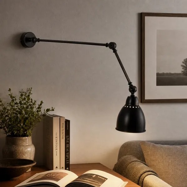 Brilagi - Nástěnná lampa QUILL 1xE27/40W/230V 83 cm černá