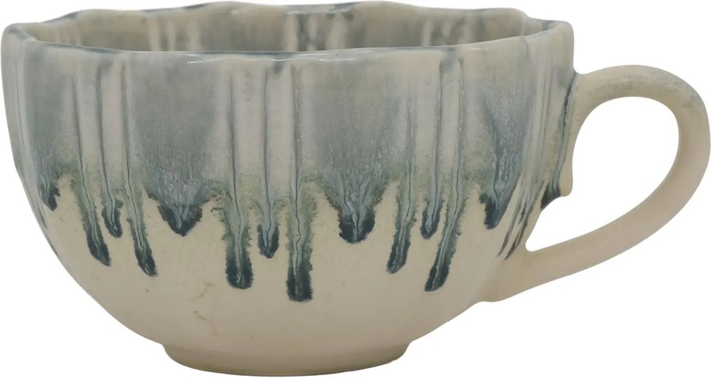 Porcelánový šálek se stékající glazurou New Bone China Opal – Ø 11*6,5 cm