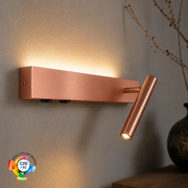 BRILAGI -LED Nástěnné bodové svítidlo ARLIX LED/3W/230V + LED/7W bronzová CRI 90