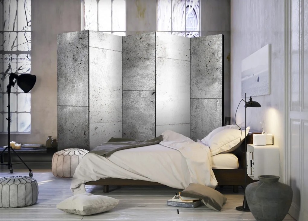Paraván betonová stěna II Velikost: 225x172 cm