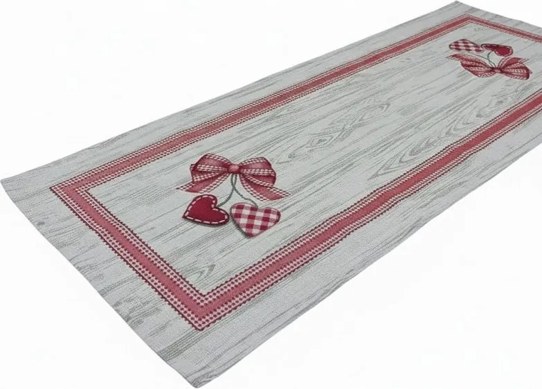 Ubrus Srdce 38 × 100 cm