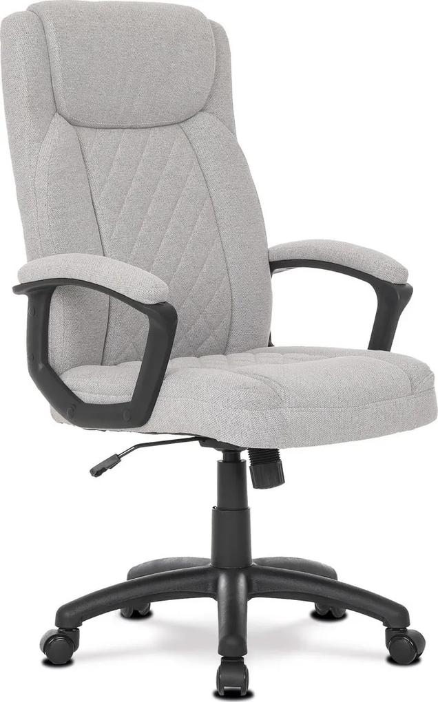 Autronic Židle kancelářská, šedá látka, plastový kříž KA-Y388 SIL2