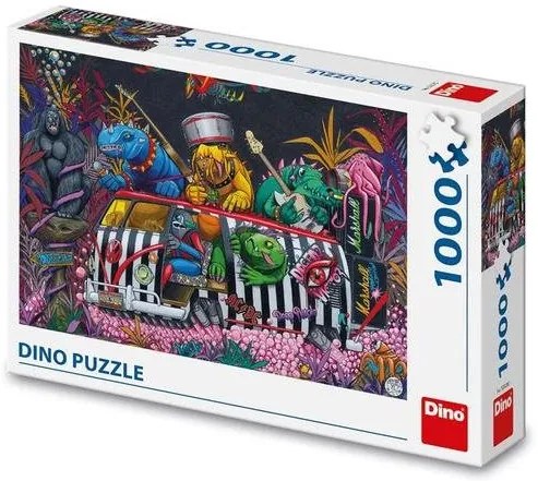 Puzzle dino příšerky na tripu