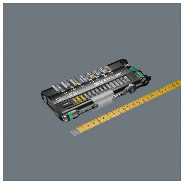 Wera 056491 Bity, hlavice a ráčna 1/4" Zyklop Tool-Check PLUS Imperial s držákem 889/4/1 K (Palcová sada 40 dílů)