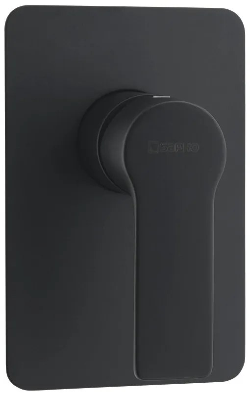 Sapho, PAX podomítková sprchová baterie, 1 výstup, černá matná, XA41/15