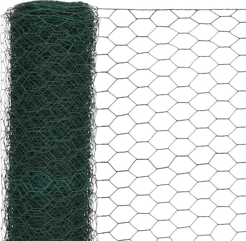 Pletivo ke kurníku ocel PVC vrstva 25 x 1,2 m zelené 143260