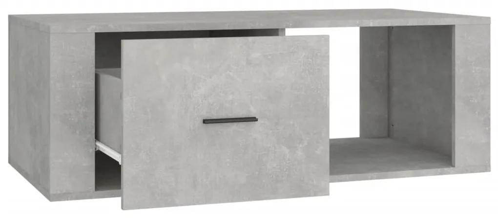 Konferenční stolek betonově šedý 100x50,5x35cm kompozitní dřevo - Default Title