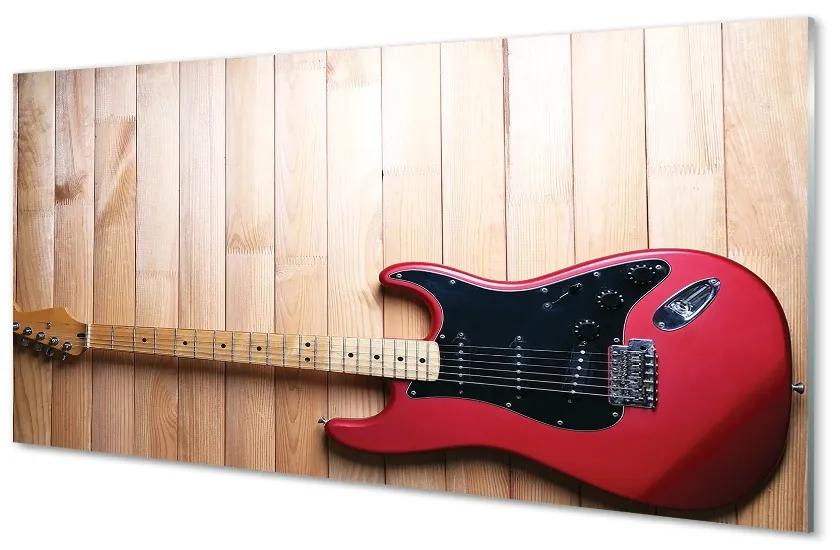 Obraz na skle Elektrická kytara 100x50 cm