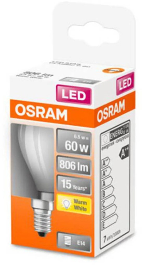 OSRAM LED žárovka E14 5,5W Classic P 2 700 K
