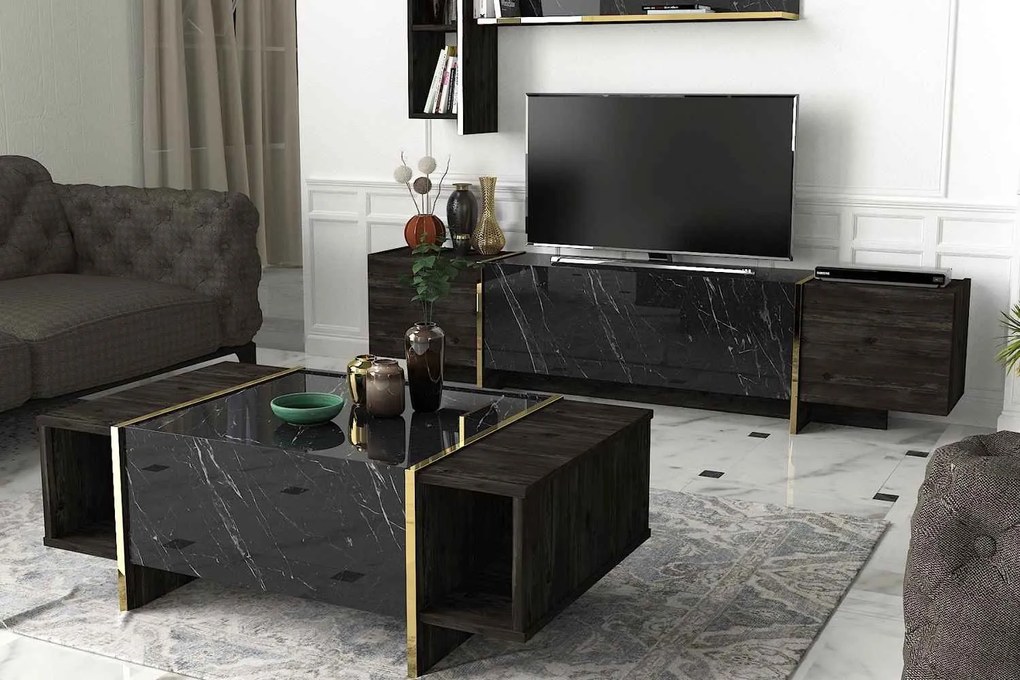 Designový konferenční stolek Sakeena 103,8 cm černý