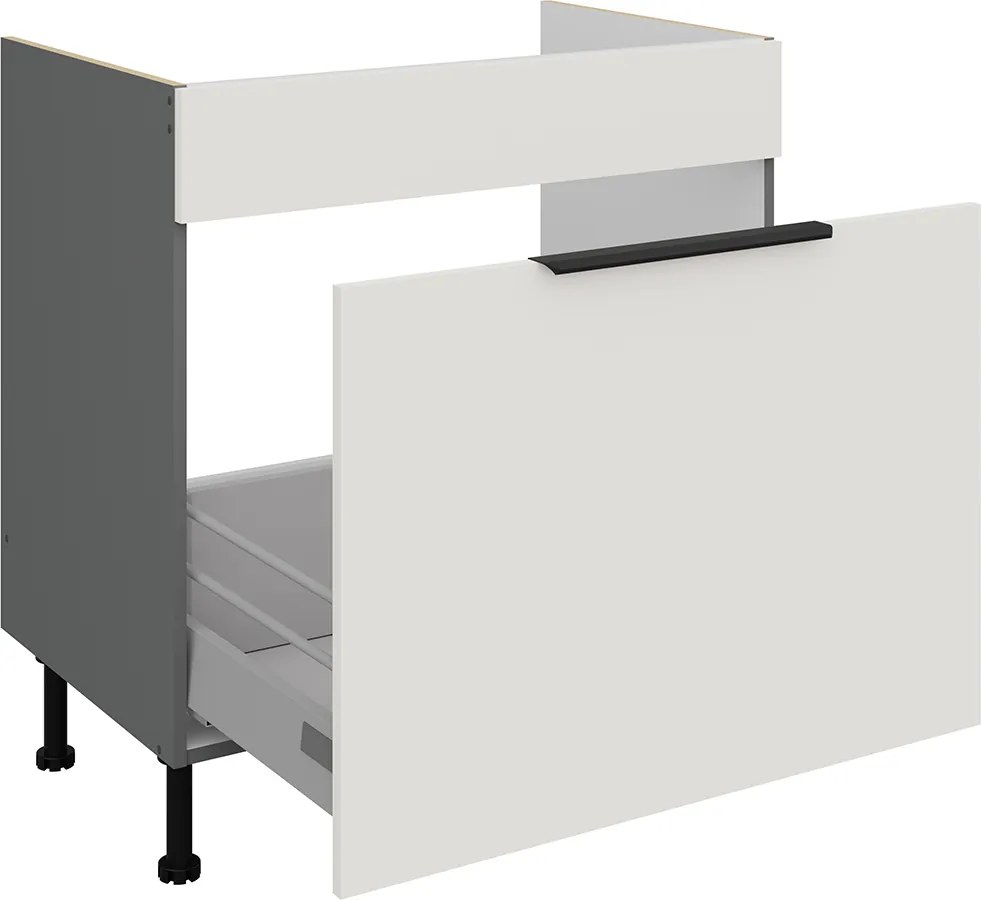 ARIA aw | dolní skříňka 80 ZL 1S dřezová | 80 cm | PREMIUM BOX | antracit/bílá