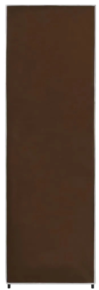 Šatní skříň hnědá 87 x 49 x 159 cm textil - Default Title
