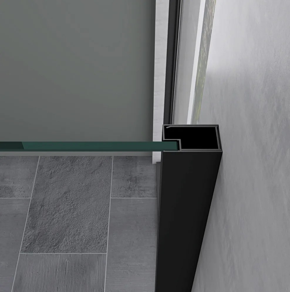design sprchový kout RAVENA 18 - BLACK 100-140cm