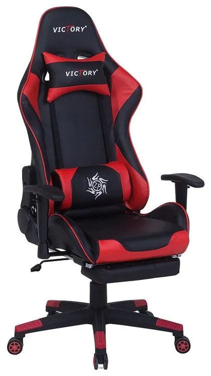 Kancelářská židle černá/červená VICTORY Beliani