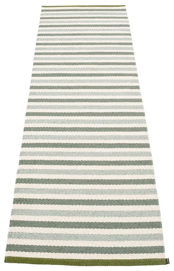 Zeleno-krémový vnitřní a venkovní běhoun 70x240 cm Teo Sage – Pappelina