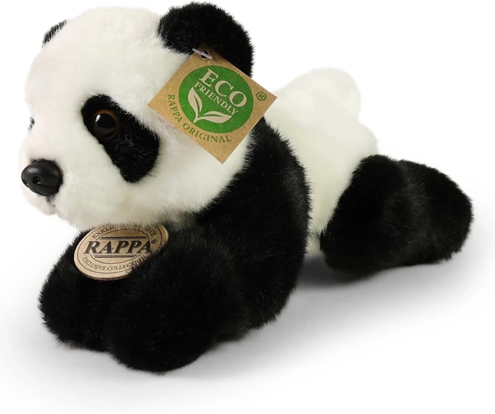 Rappa plyšová panda ležící 20 cm, eco-friendly
