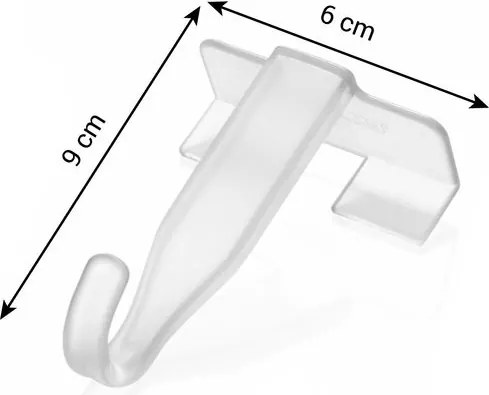TESCOMA Háčky na dveře FlexiSPACE, 2 ks, transparentní