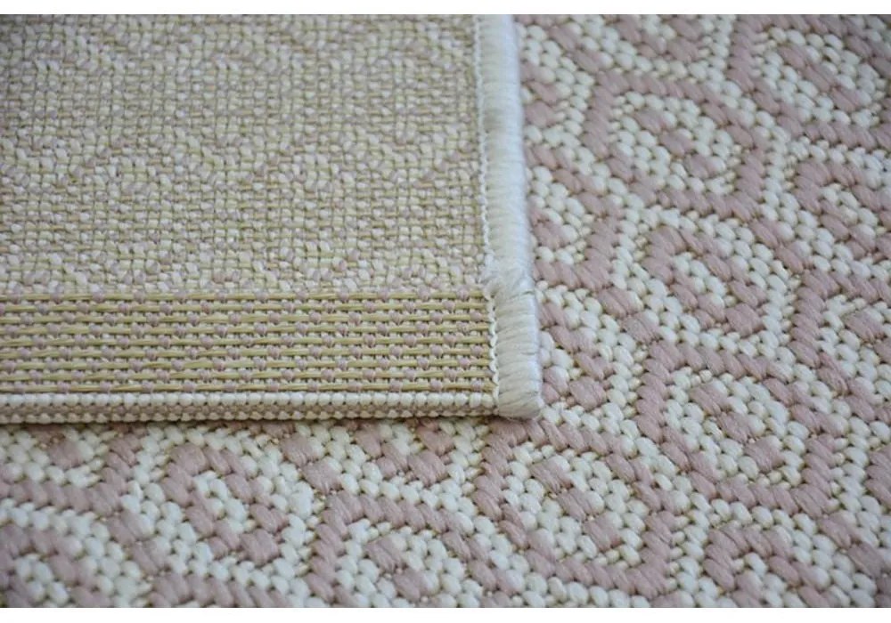 Kusový koberec Oka krémově růžový 120x170cm