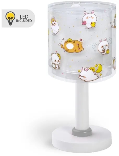 Dalber 41761E - LED Dětská lampička KAWAII FRIENDS 1xG4/4W/230V šedá