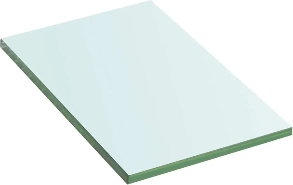 Policové desky 2 ks sklo čiré 20 x 12 cm 3051542