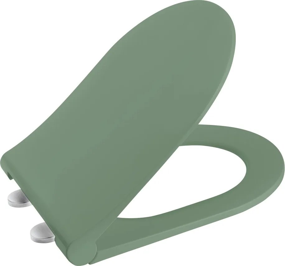Sapho Sapho, BRILLA WC sedátko, SLIM, Soft Close, zelená mat, 100787-128