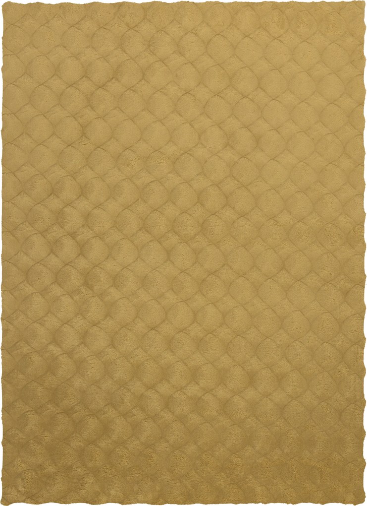 Obsession, Kusový koberec Diamond Cut 800 Honey, 80x150, hnědá, ložnice