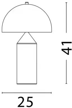 LED černá stolní lampa Bolt