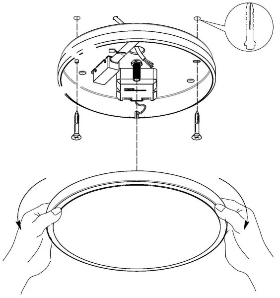 Eglo 98657 - LED Stropní svítidlo MONGODIO 1 LED/11,4W/230V