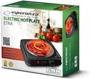 Esperanza EKH012K Etna černá / Elektrický vařič / 1 plotna / 1000W / 5