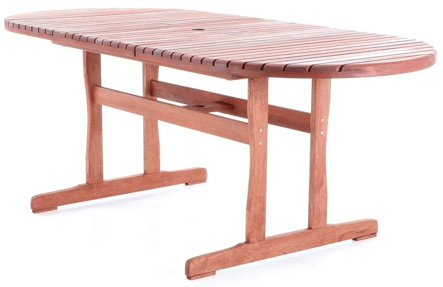 Zahradní stolová sestava Garen - 6 míst, hnědá