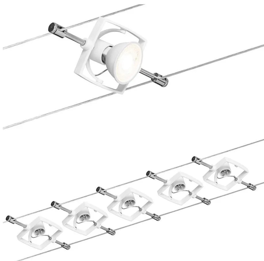 Paulmann 94149 - SADA 5xGU5,3/10W Bodové svítidlo do lankového systému TECH 230V
