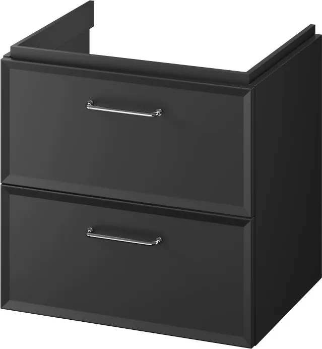 Cersanit Mille, umyvadlová skříňka 594x446x551 mm, černá matná, S1021-002