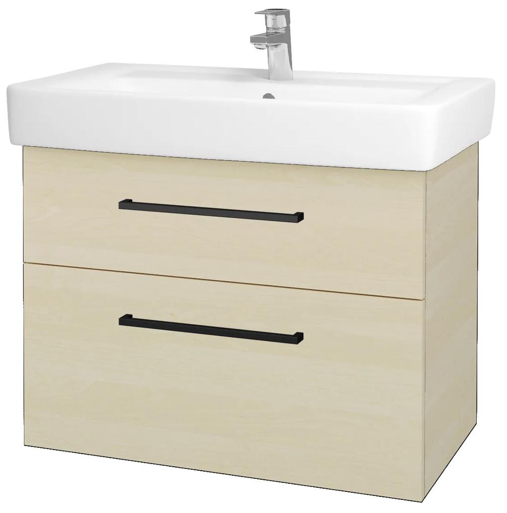 Dřevojas Koupelnová skříň Q MAX SZZ2 80 Varianta: N01 Bílá lesk / Úchytka T01 / IND Individual