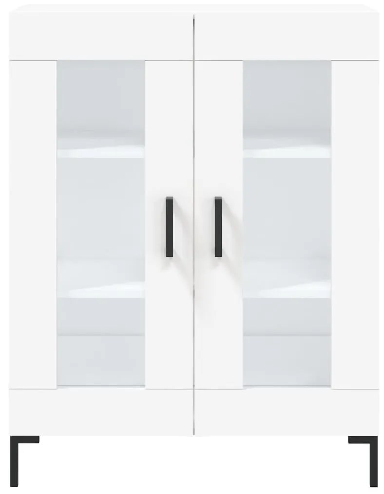 Příborník bílý 69,5 x 34 x 90 cm kompozitní dřevo - Default Title