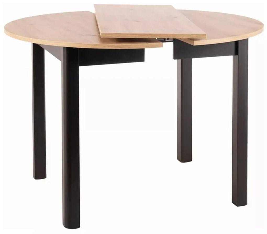 Rozkládací jídelní stůl Dante I 102/144 cm dub artisan/černý