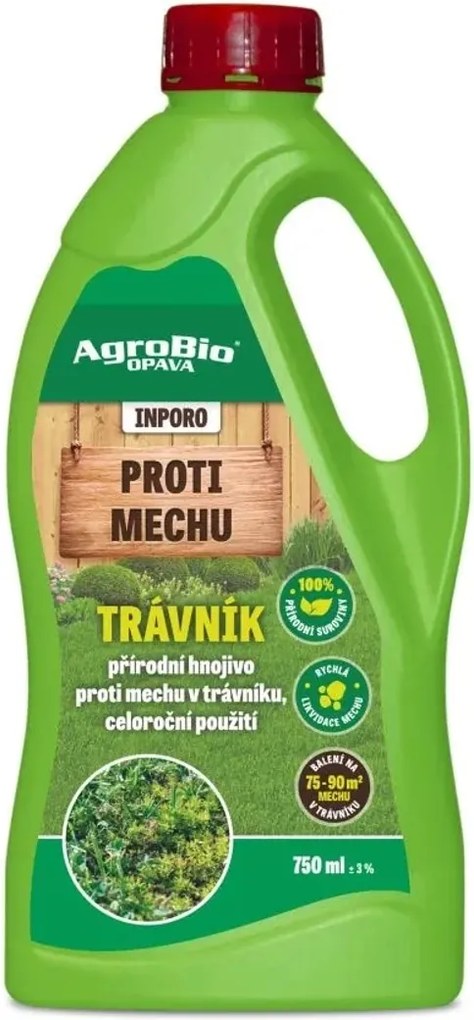 AgroBio OPAVA INPORO proti mechu v trávníku 750 ml