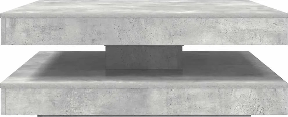 Konferenční stolek otočný o 360º betonově šedý 90x90x34,5 cm 3321354