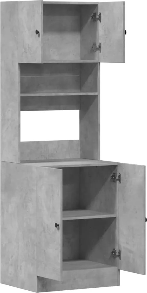 Kuchyňská skříňka betonově šedá 60x50x180 cm kompozitní dřevo 3276640