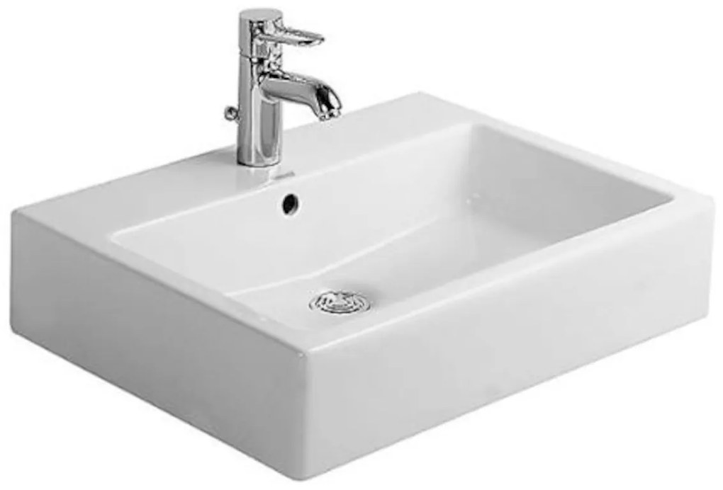 Umyvadlo Duravit Vero 60x47 cm otvor pro baterii, s přetokem 0454600000